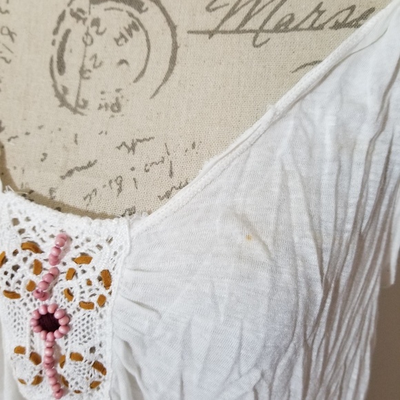 Free People | Tops | Nwt Free People White Tank Top Cross Back | Poshmark
